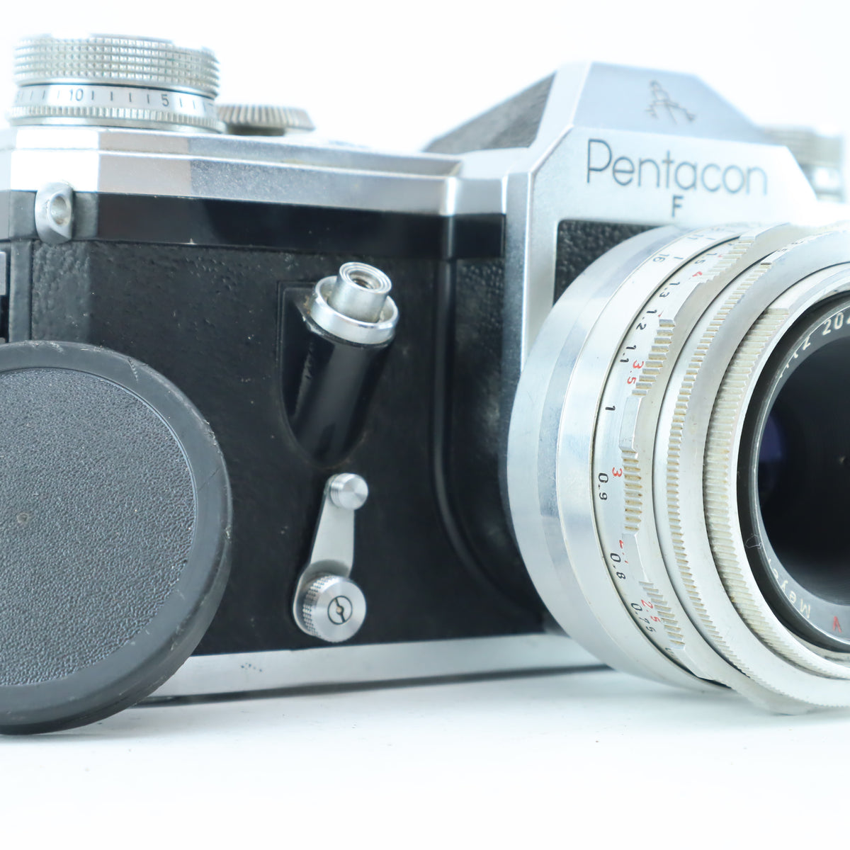 Pentacon F with primotar E 1:3,5/50mm lens – Hard to Find Camera Store
