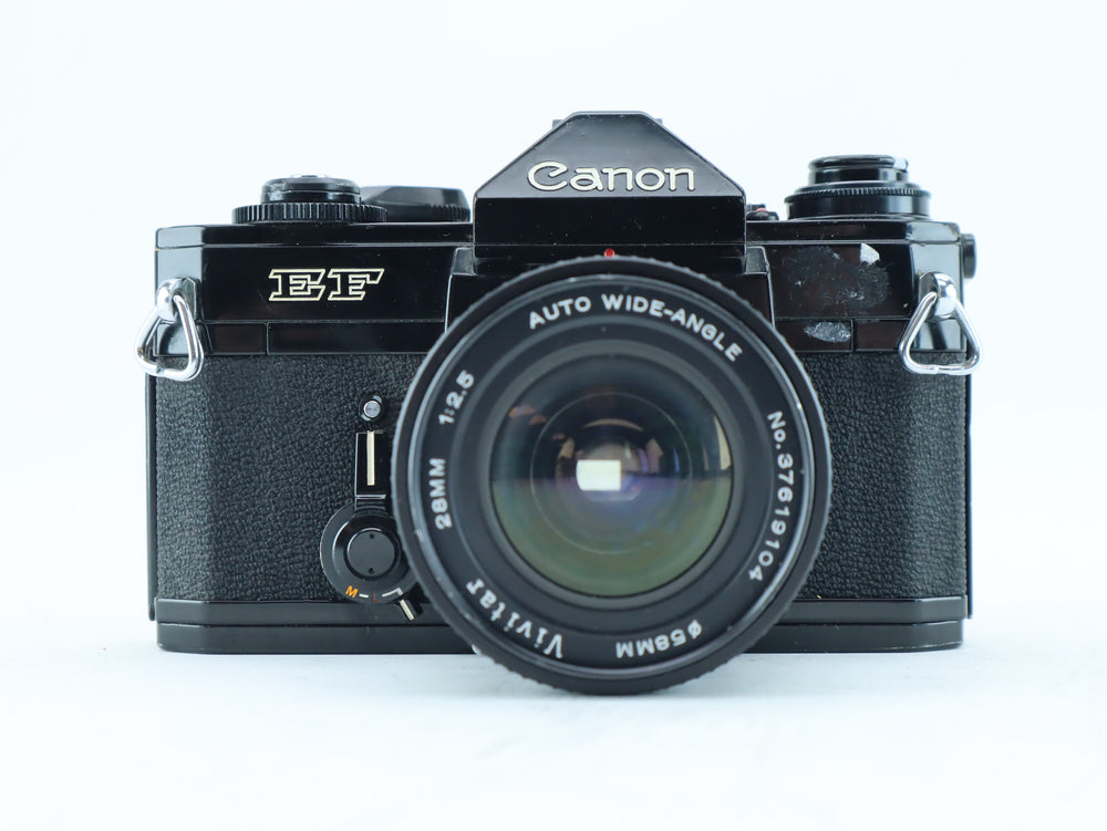 Canon EF + Vivitar 28mm f/2.5 – Hard to Find Camera Store