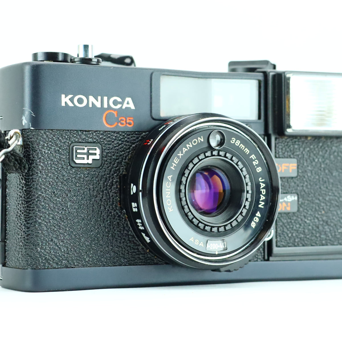 Konica C35 with a Hexanon 38mm 1:2.8 lens – Hard to Find Camera Store